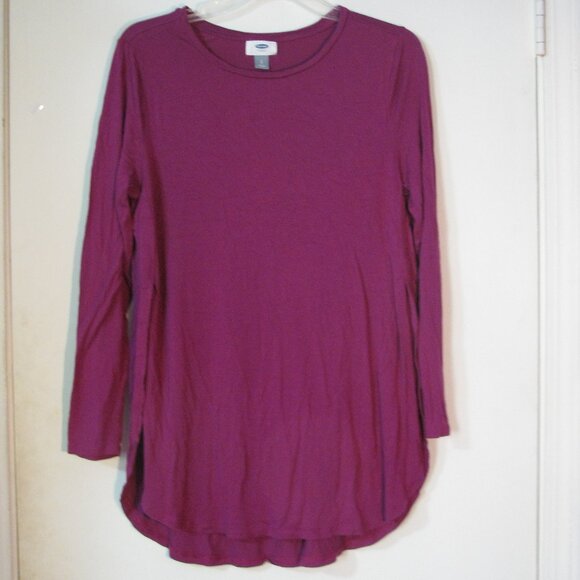 Old Navy | Tops | 25 Old Navy Blouse Large Longer Tunic Style Fushia ...